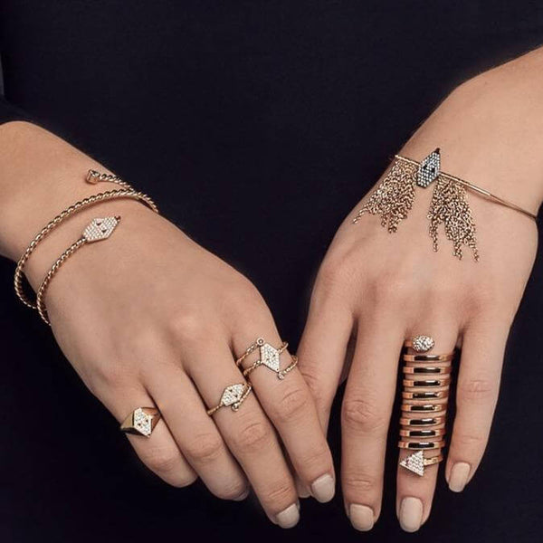 Drina Double Coil Ring - Yellow Gold