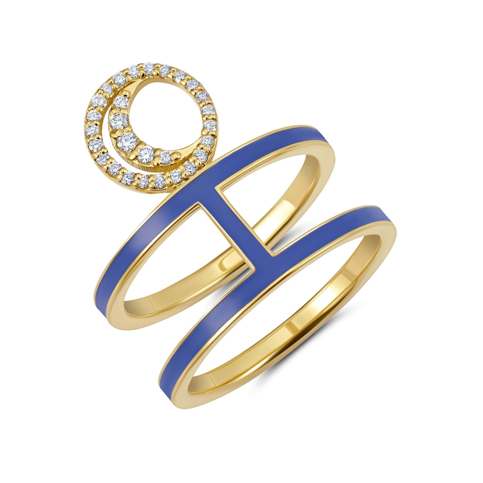 Blue Moon Ring - Yellow Gold