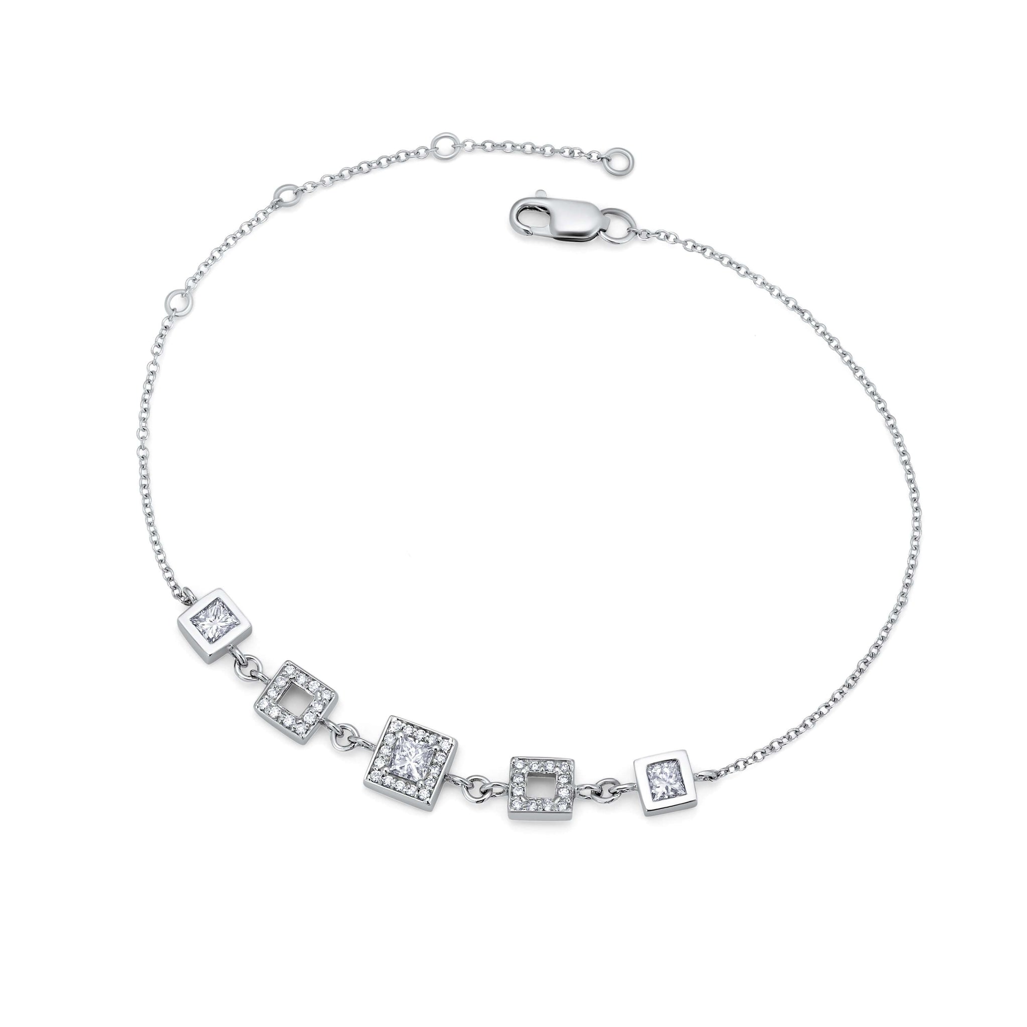 Frosted Ice Bracelet - White Gold