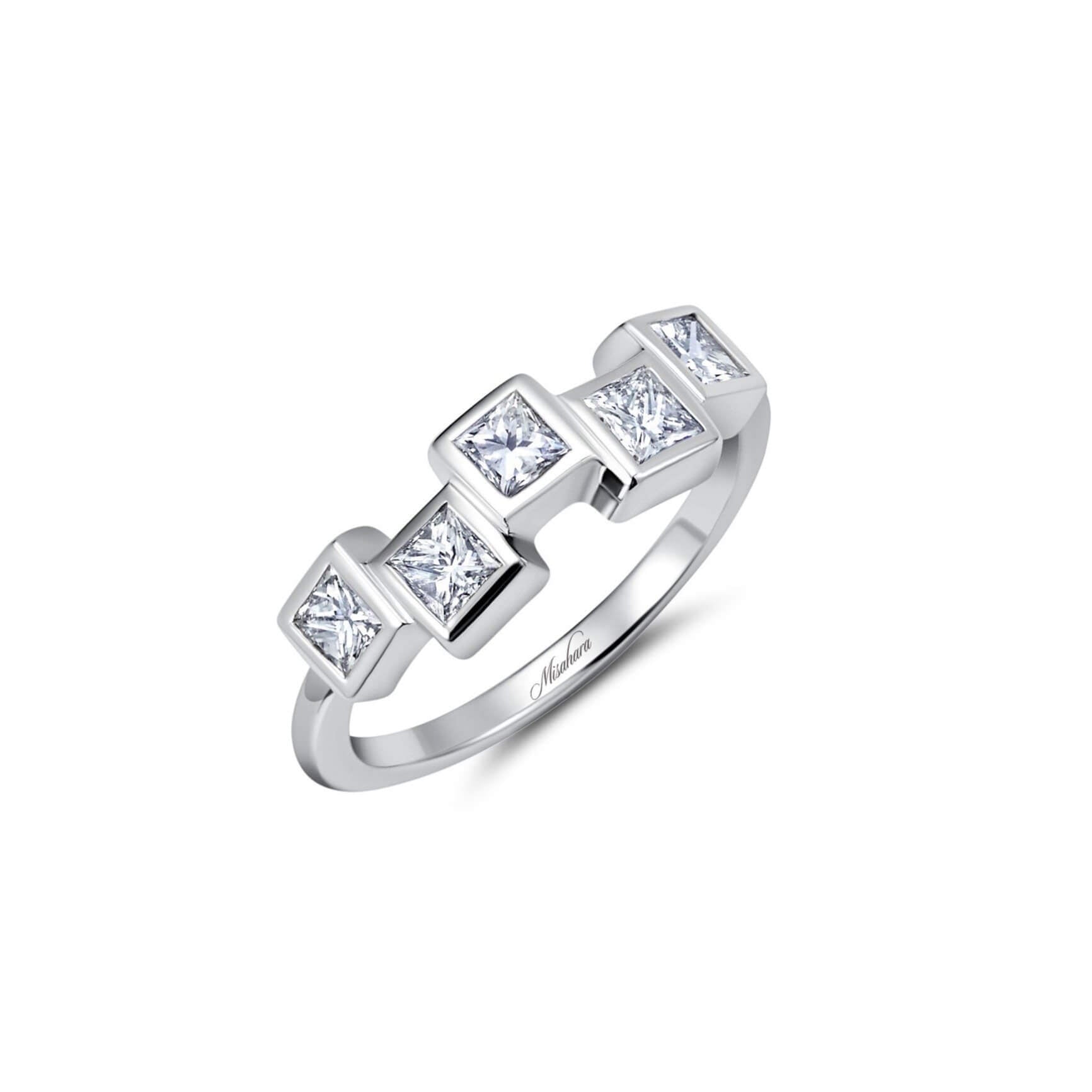 Mosaic Ice Ring - White Gold