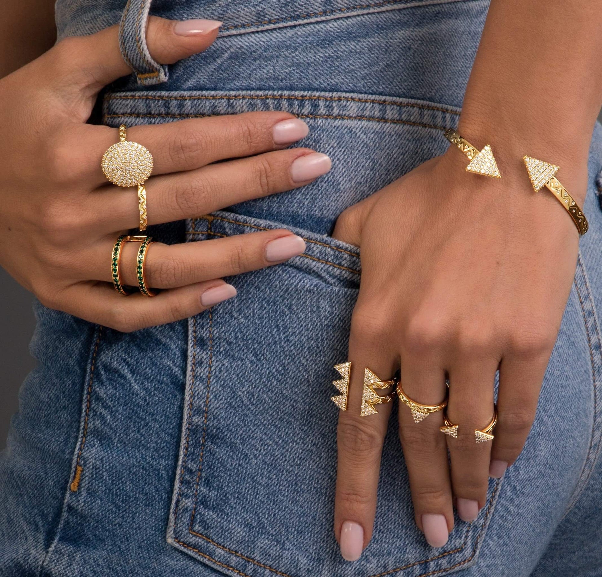 Zora Band - Ring - Yellow Gold