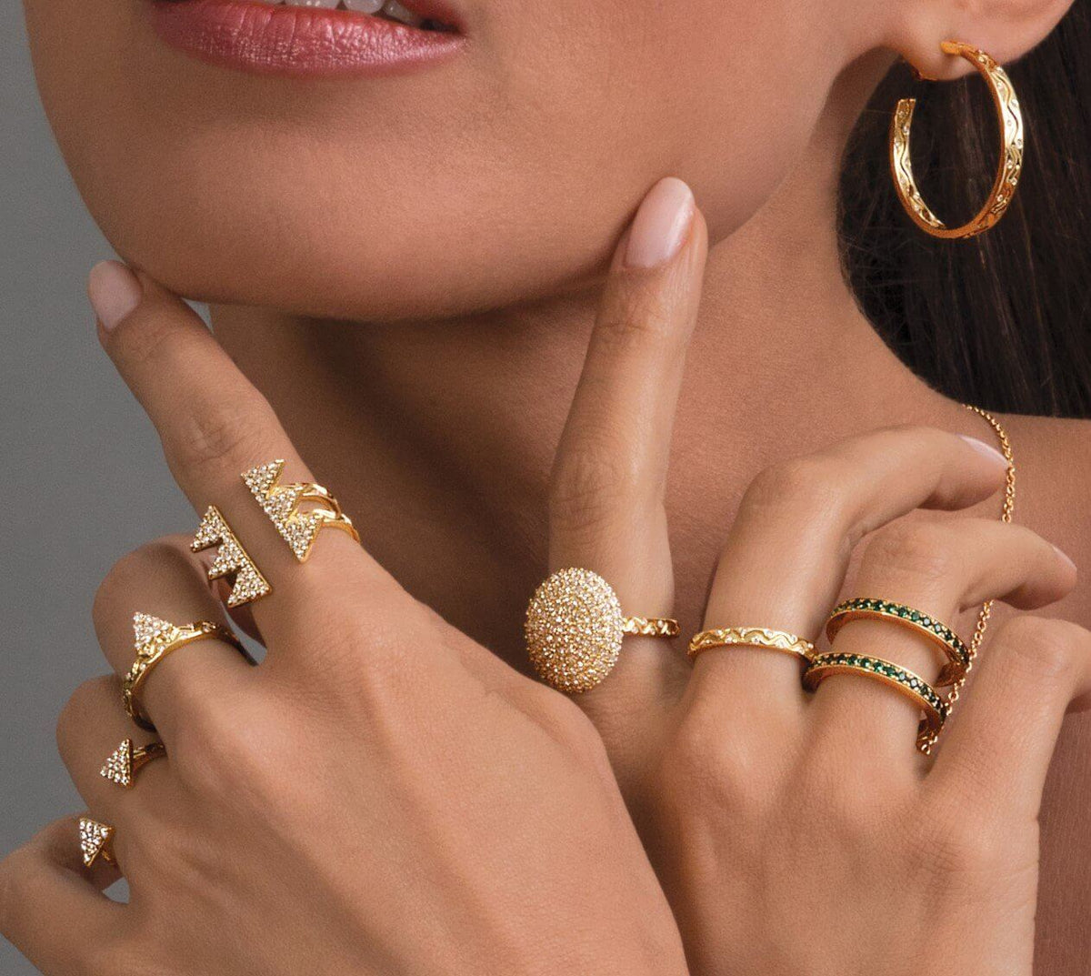 Zora Band - Ring - Yellow Gold