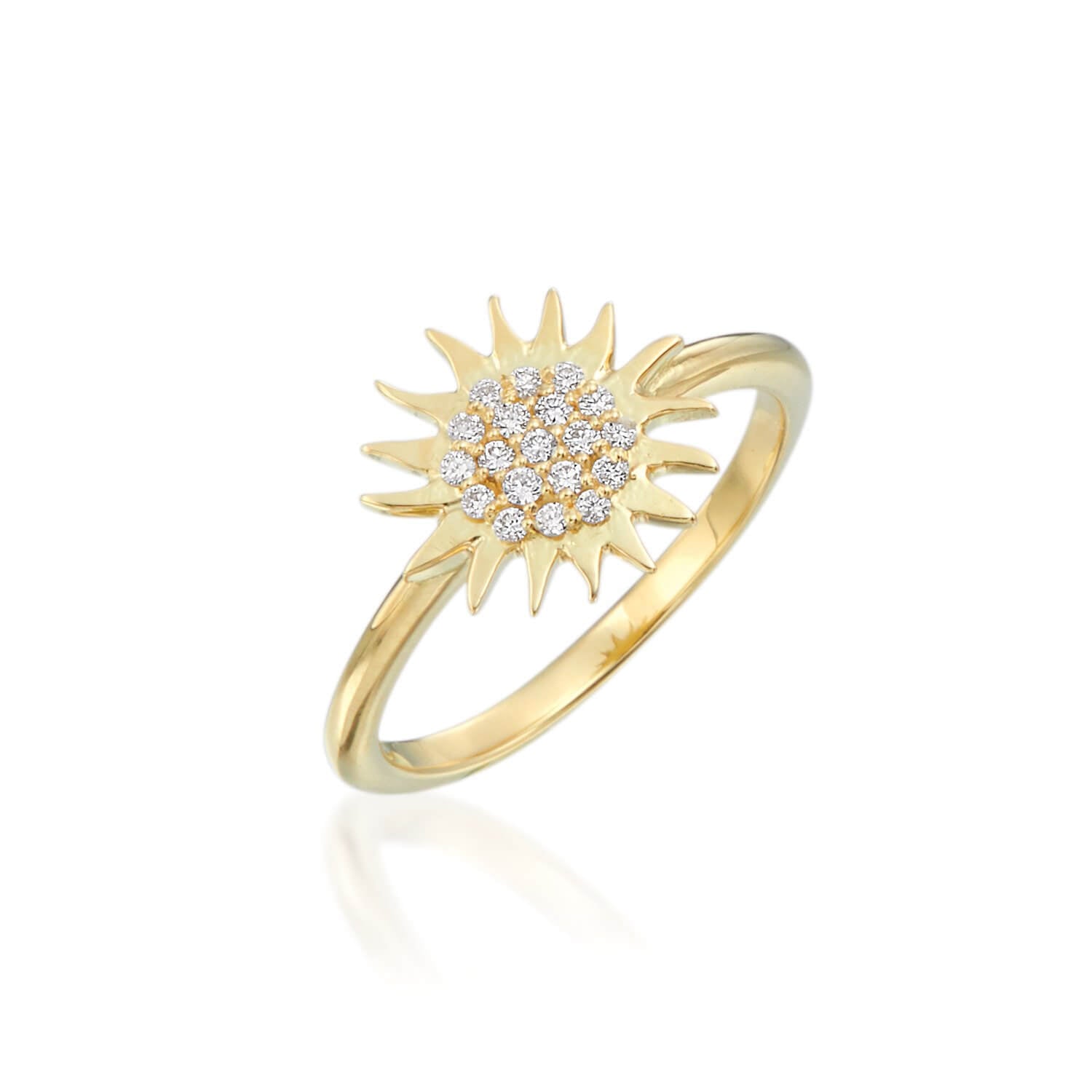 Serengeti Sun Ring - Yellow Gold